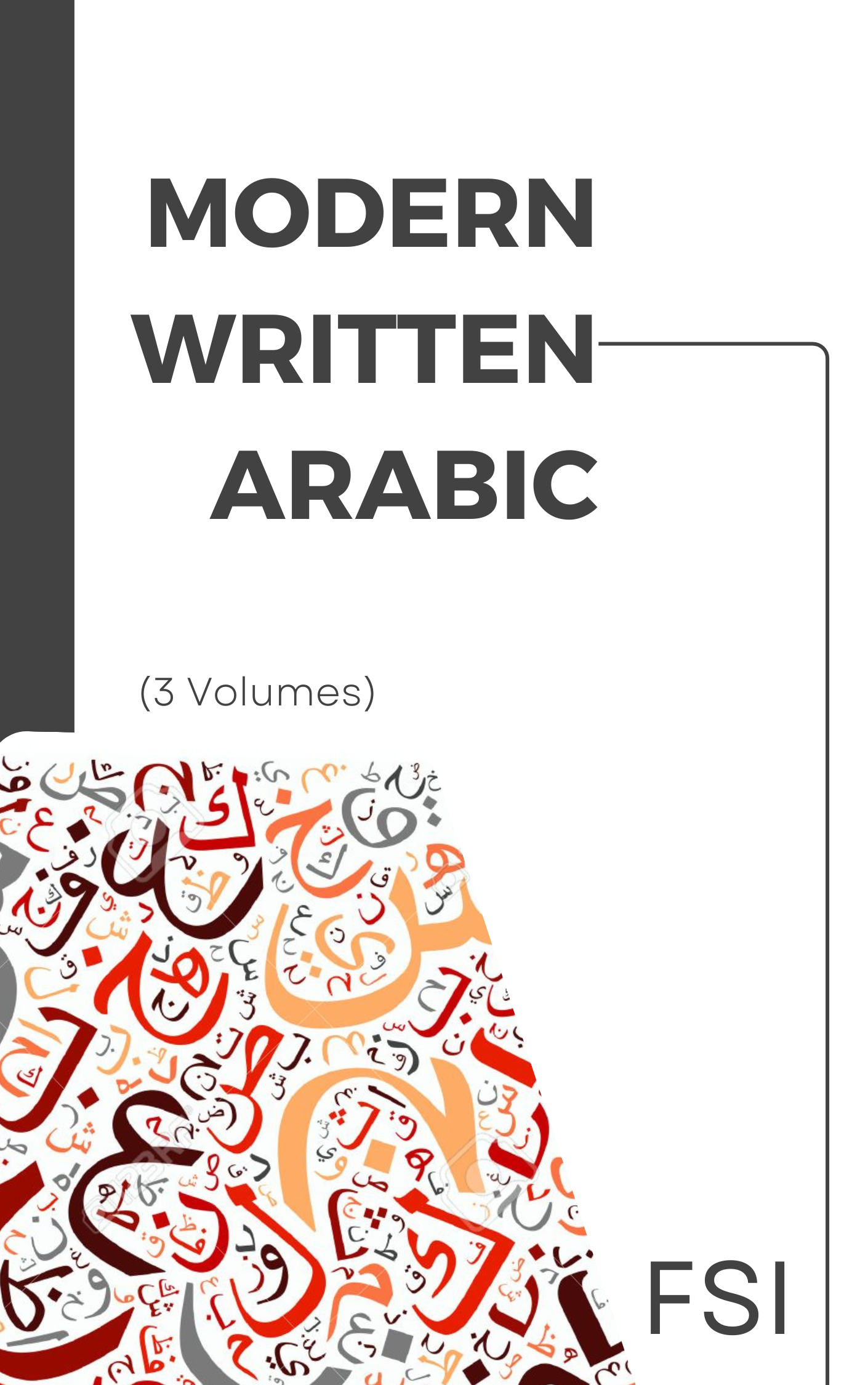 FSI Modern Written Arabic (3 Volumes + Audio) [Leatherbound Hardcover ...
